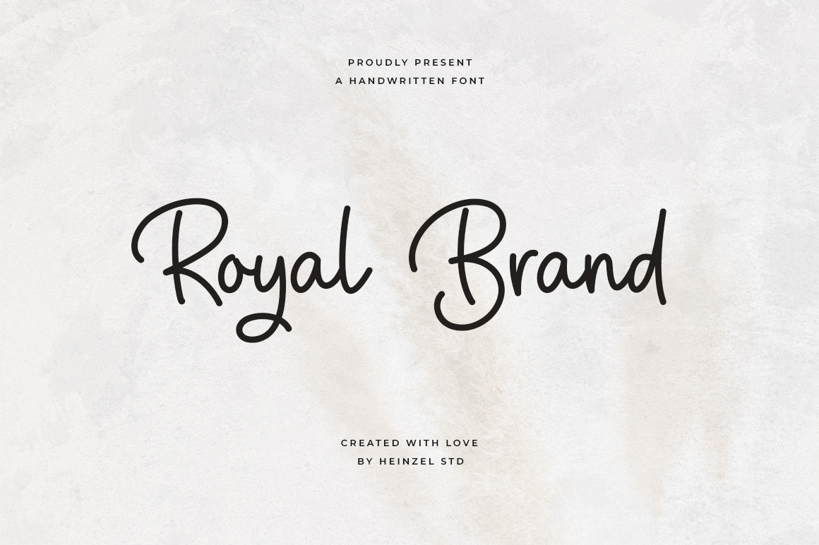 Royal Brand Handwritten Font by Heinzel Std