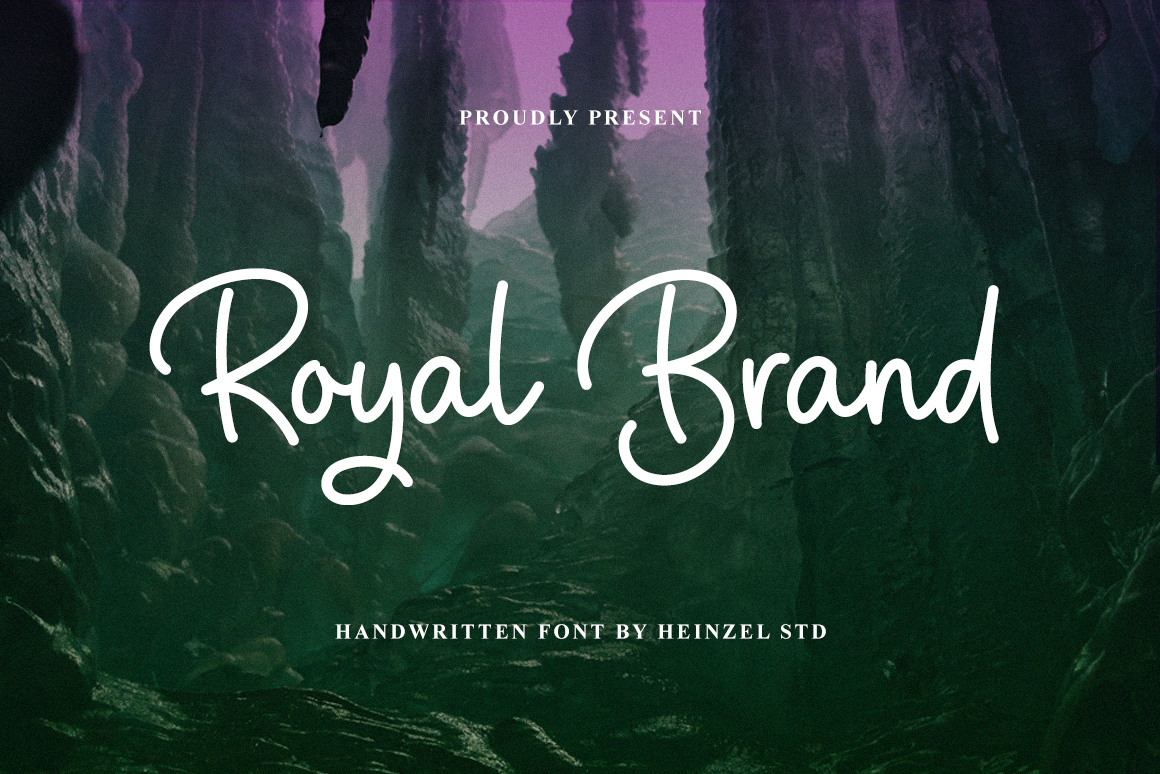 Royal Brand Handwritten Font by Heinzel Std